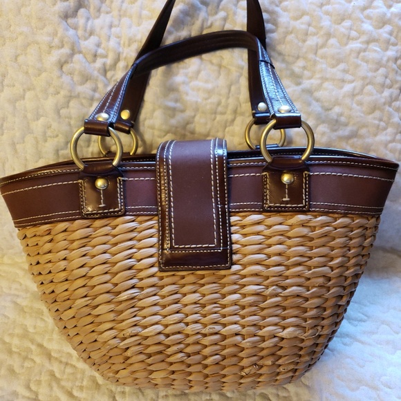 Coach | Bags | Coach Limited Edition Wicker Handbag | Poshmark